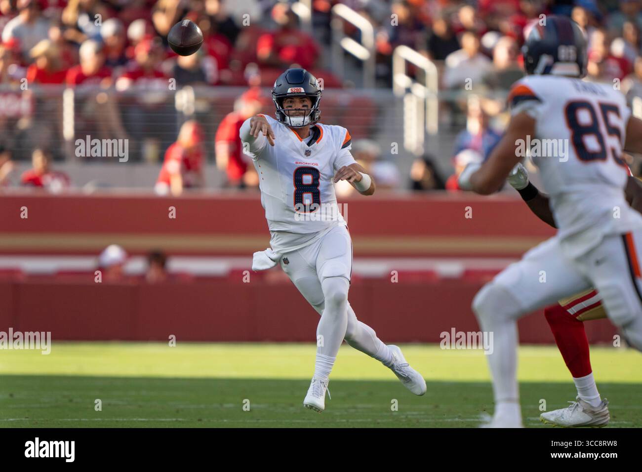 Aug 9, 2025; Santa Clara, California, USA; Denver Broncos quarterback ...