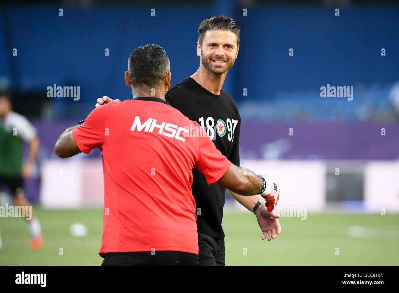 Gregory POIRIER (Entraineur Red Star) during the Ligue 2 BKT match ...