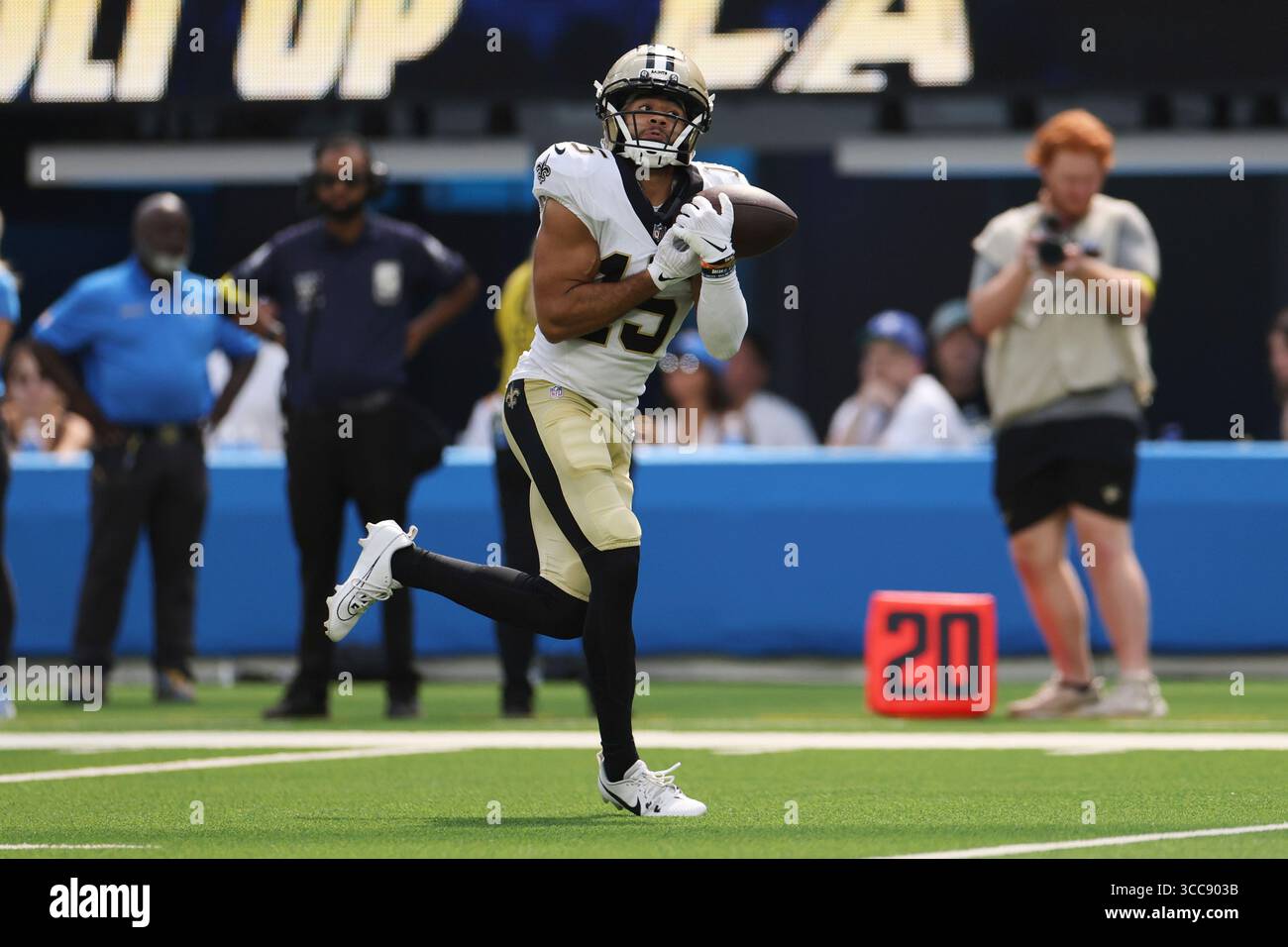 New Orleans Saints wide receiver Mason Tipton (15) catches a touchdown ...