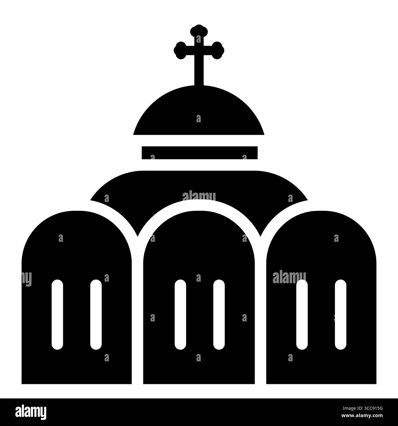 Greek Orthodox church icon. Temple, religious building, religious ...