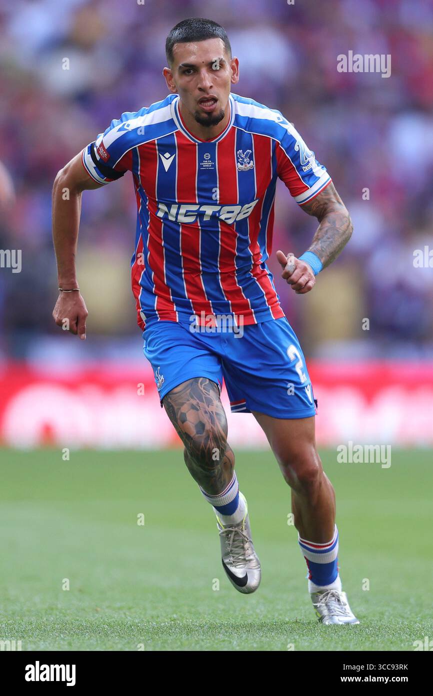 London, England, 10th August 2025. Daniel Muñoz of Crystal Palace ...