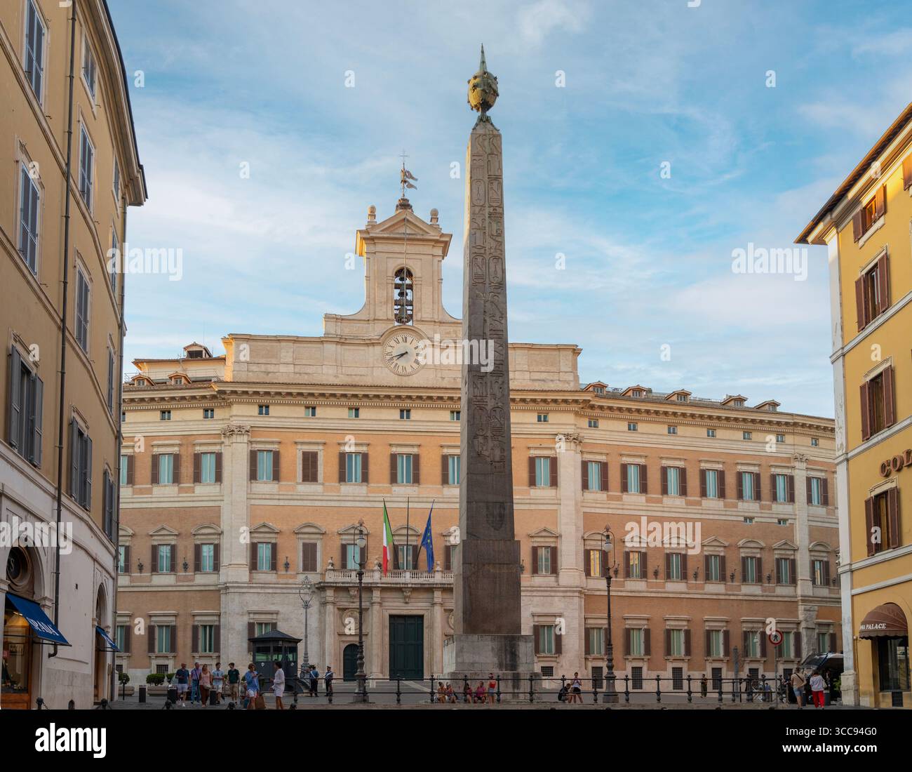 Palazzo Montecitorio, designed by Gian Lorenzo Bernini that houses the ...