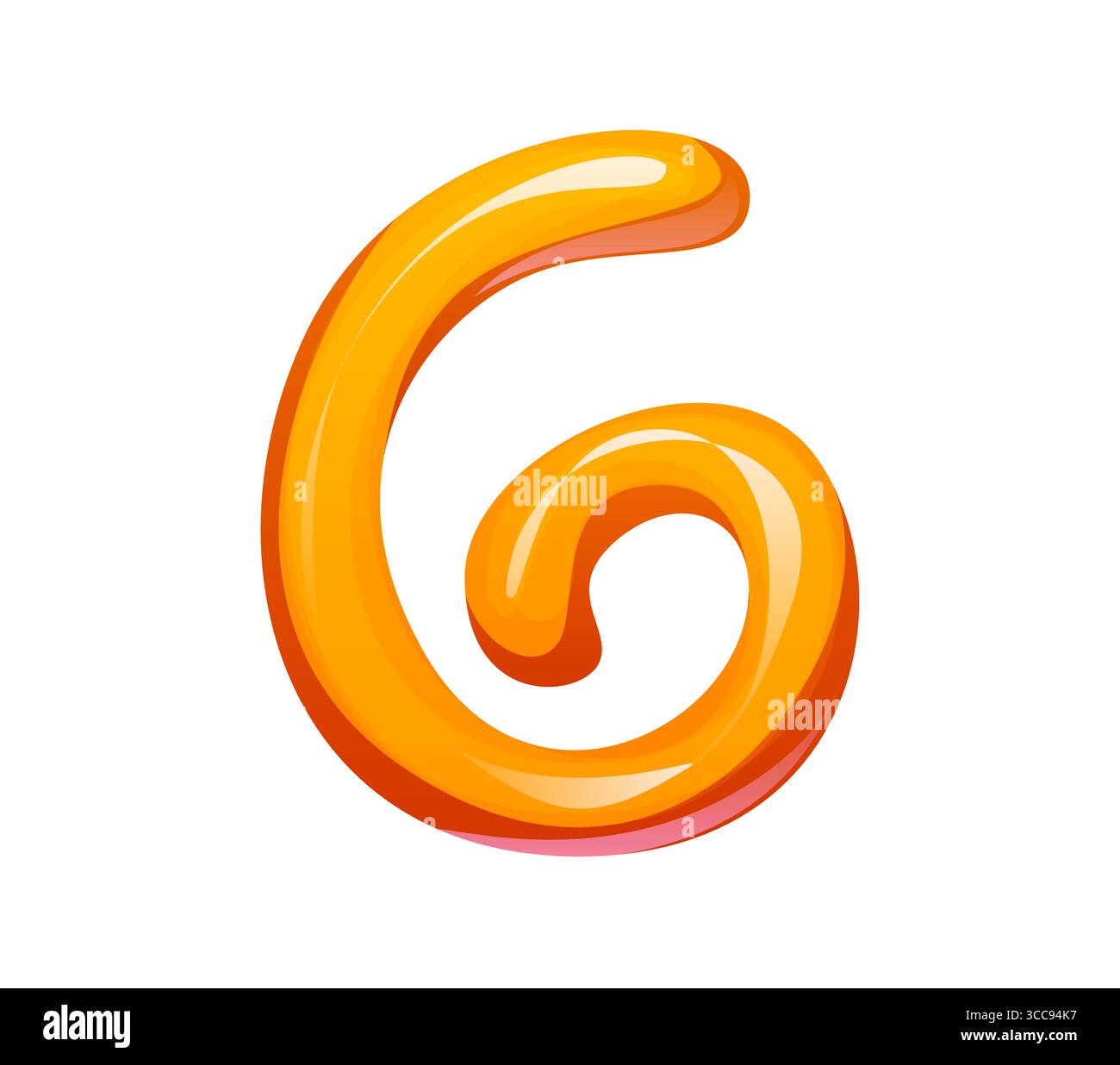 Fast food mustard sauce snack alphabet font digit 6 six. Street menu ...