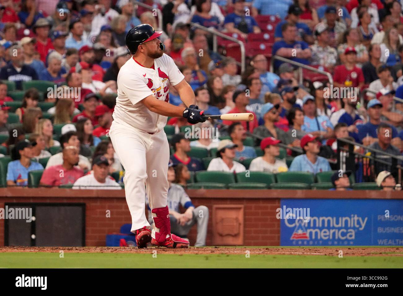 St. Louis Cardinals' Pedro Pages watches his two-run home run during ...