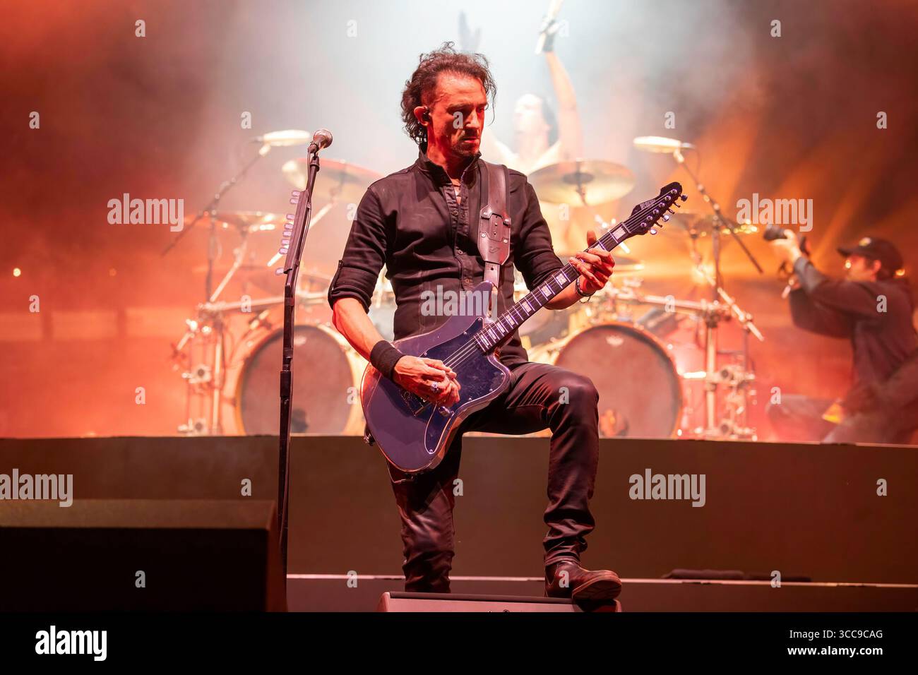 Derbyshire, England, 10th August, 2025. Gojira headlining the Ronnie ...