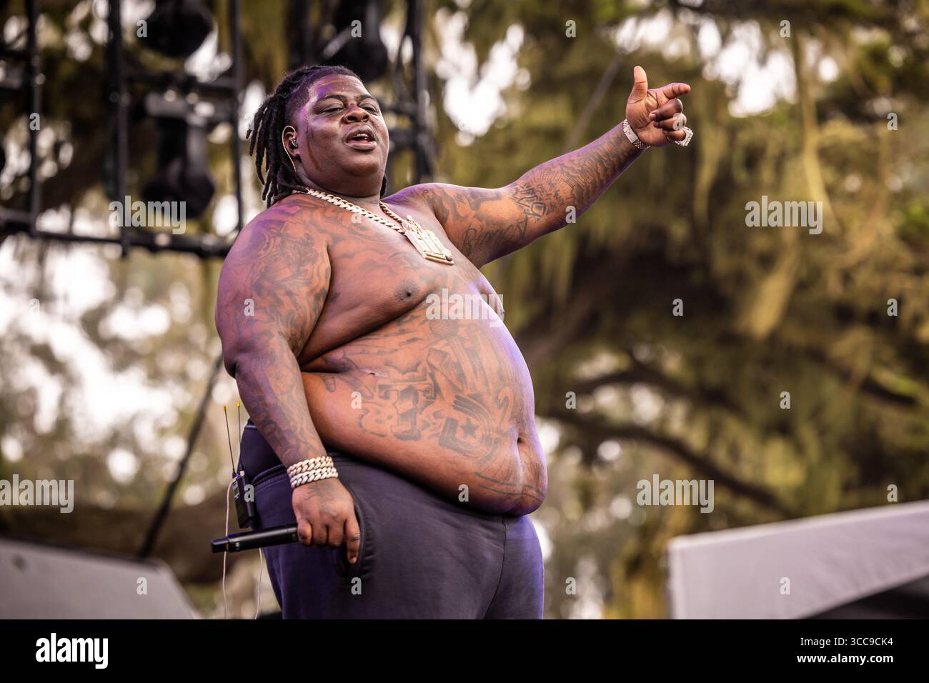 BigXthaPlug performs on the Twin Peaks Stage during the Outside Lands ...