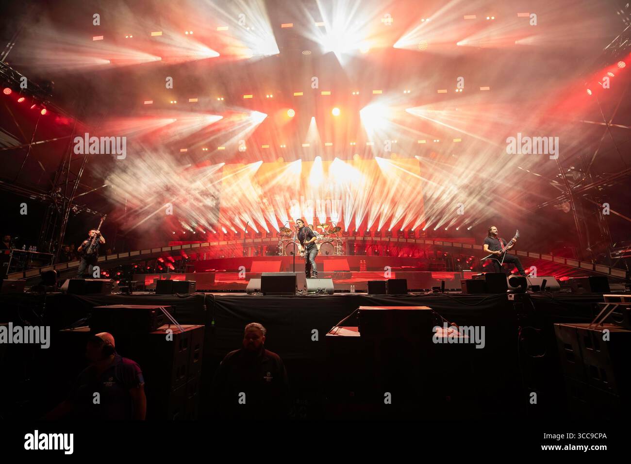 Derbyshire, England, 10th August, 2025. Gojira headlining the Ronnie ...