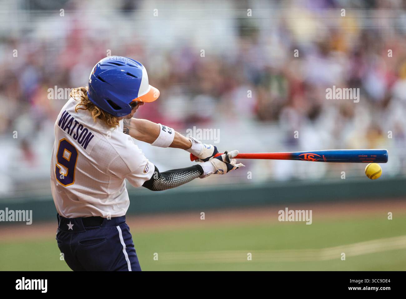 August 09, 2025: The Tailgaters Zach Watson (2) looks for a base hit ...