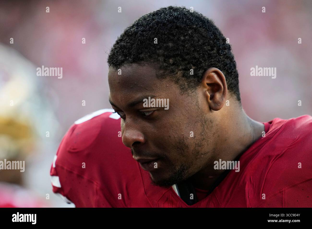 San Francisco 49ers defensive tackle Alfred Collins walks on the ...