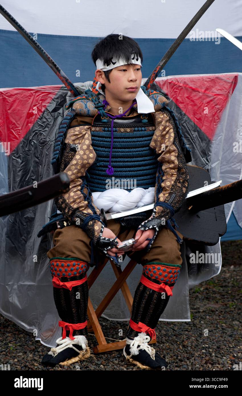 Nagahama Hikiyama Matsuri (長浜曳山まつり), children dressed as samurai ...