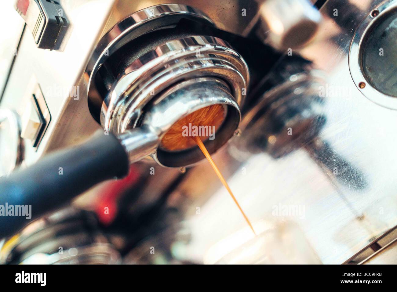 Close up espresso coffee extraction hi-res stock photography and images ...