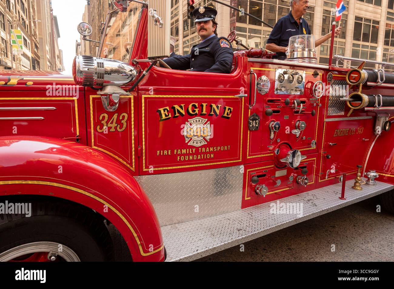 Vintage Fire Department of New York (FDNY) Mack Truck: Engine 343, in ...