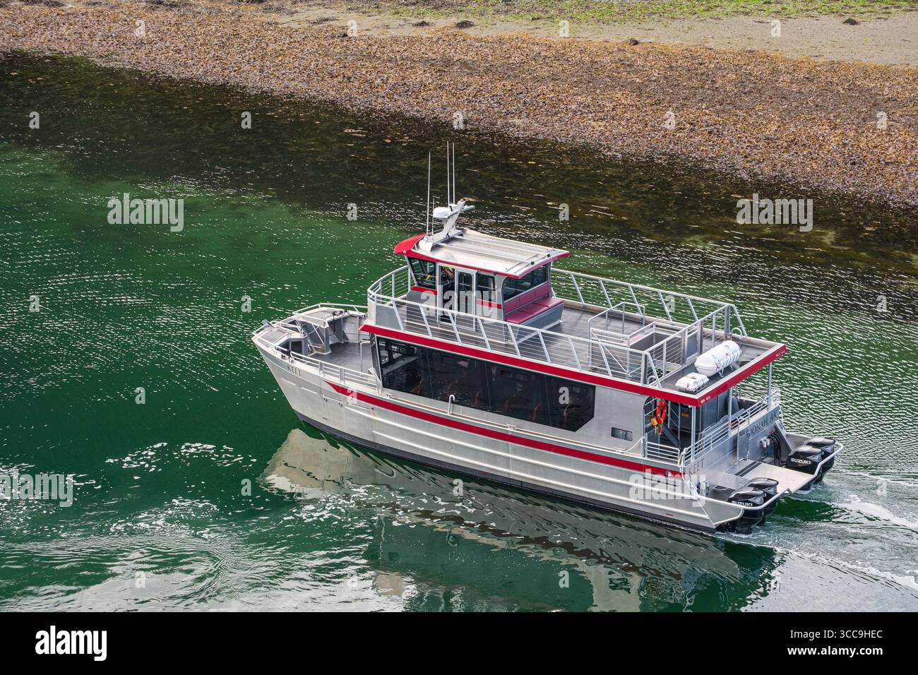 Aluminum tour boat, Icy Strait Cruise Terminal, Hoonah, Chichagof ...