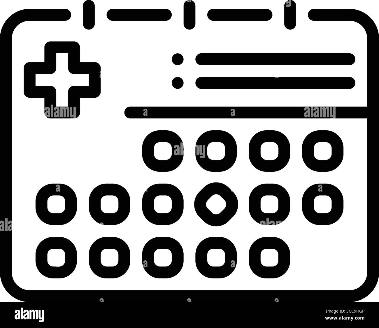 Icon for treatment schedule, treatment Stock Vector Image & Art - Alamy