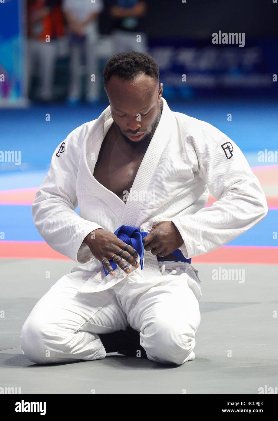 a Ju-Jitsu fight between Ukrainian Kostiantyn Shutko and Belgian Bayili ...
