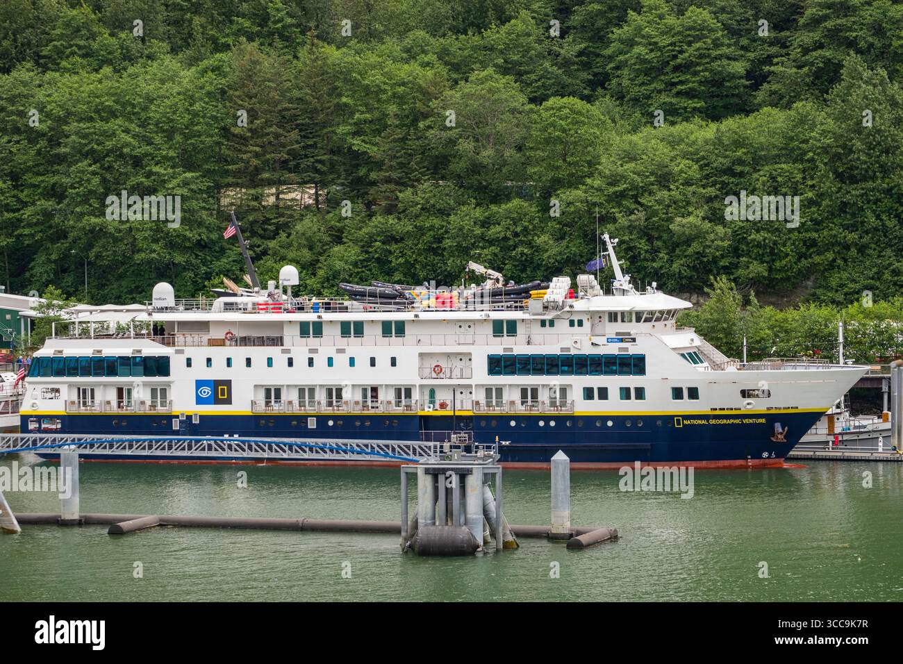 National Geographic Venture cruise ship docked at Juneau Cruise Ship ...
