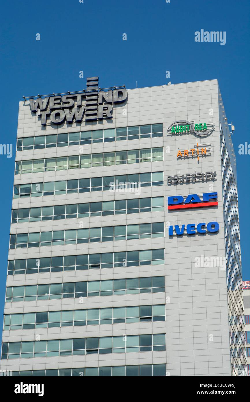 Bratislava, Slovakia - August, 7, 2025 : WESTEND TOWER . Modern office ...