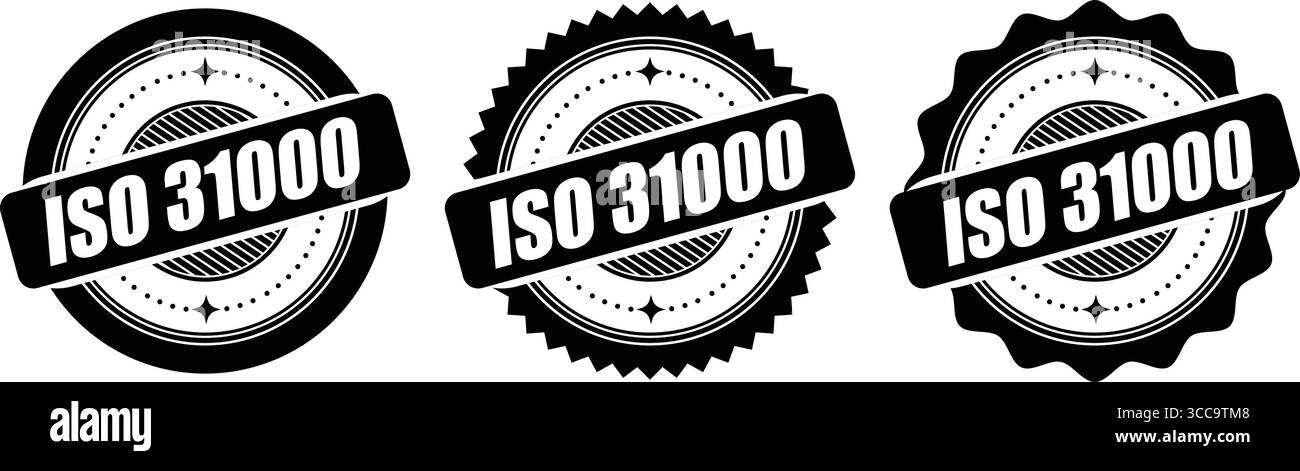 ISO 31000 Certification Badge – Vector Seal for Risk Management ...