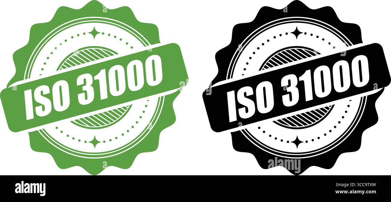 Iso 31000 certification badge hi-res stock photography and images - Alamy