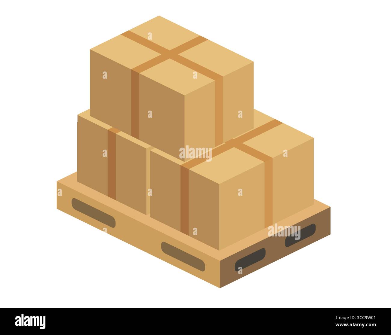 Storage boxes isolated Stock Vector Images - Alamy