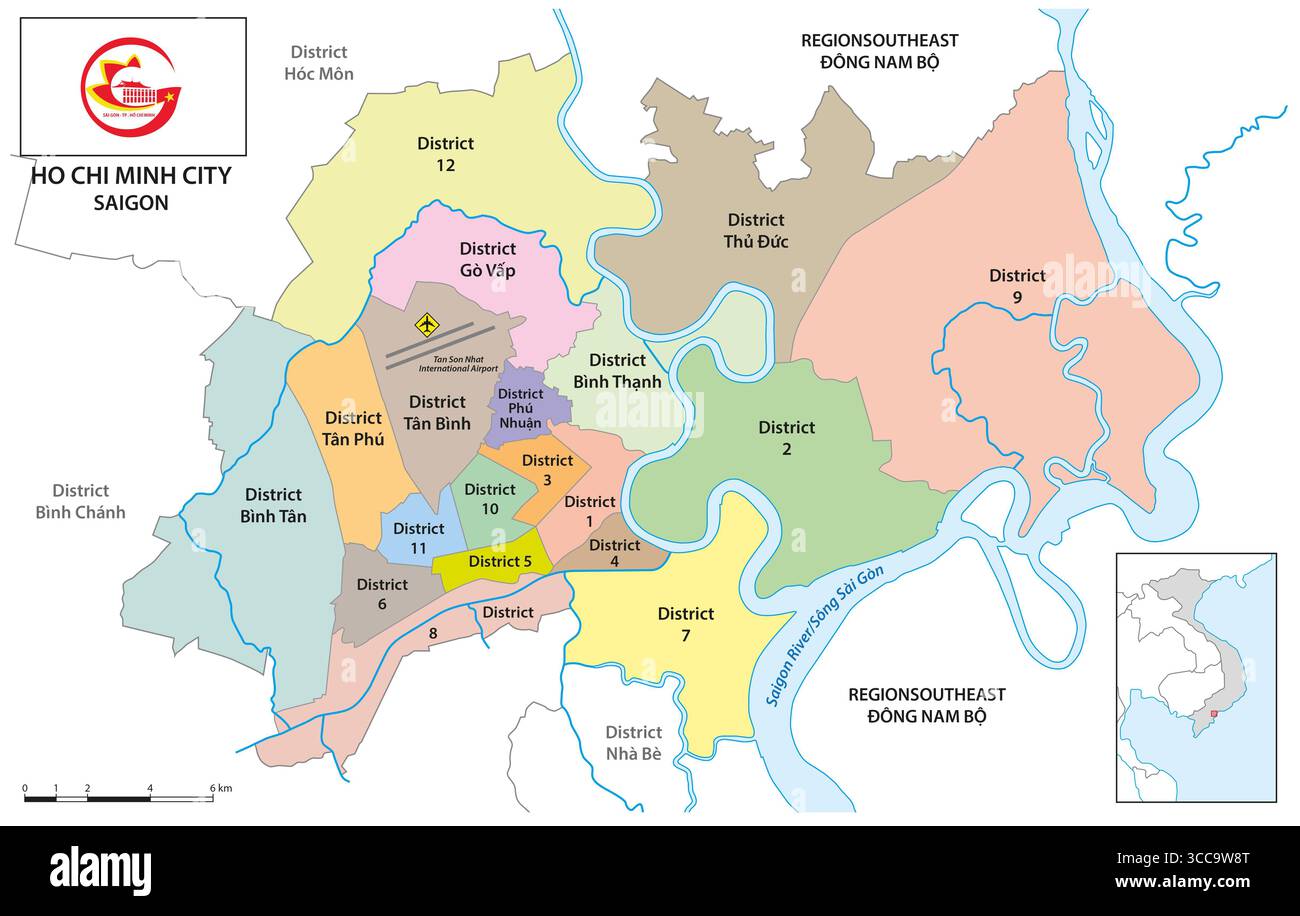Area map ho chi hi-res stock photography and images - Alamy
