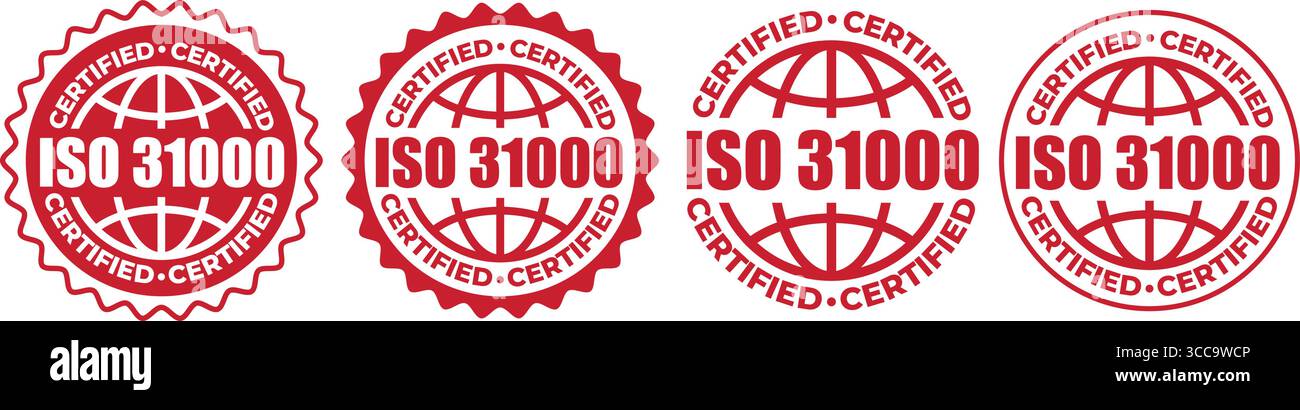 ISO 31000 Certification Badge – Vector Seal for Risk Management ...