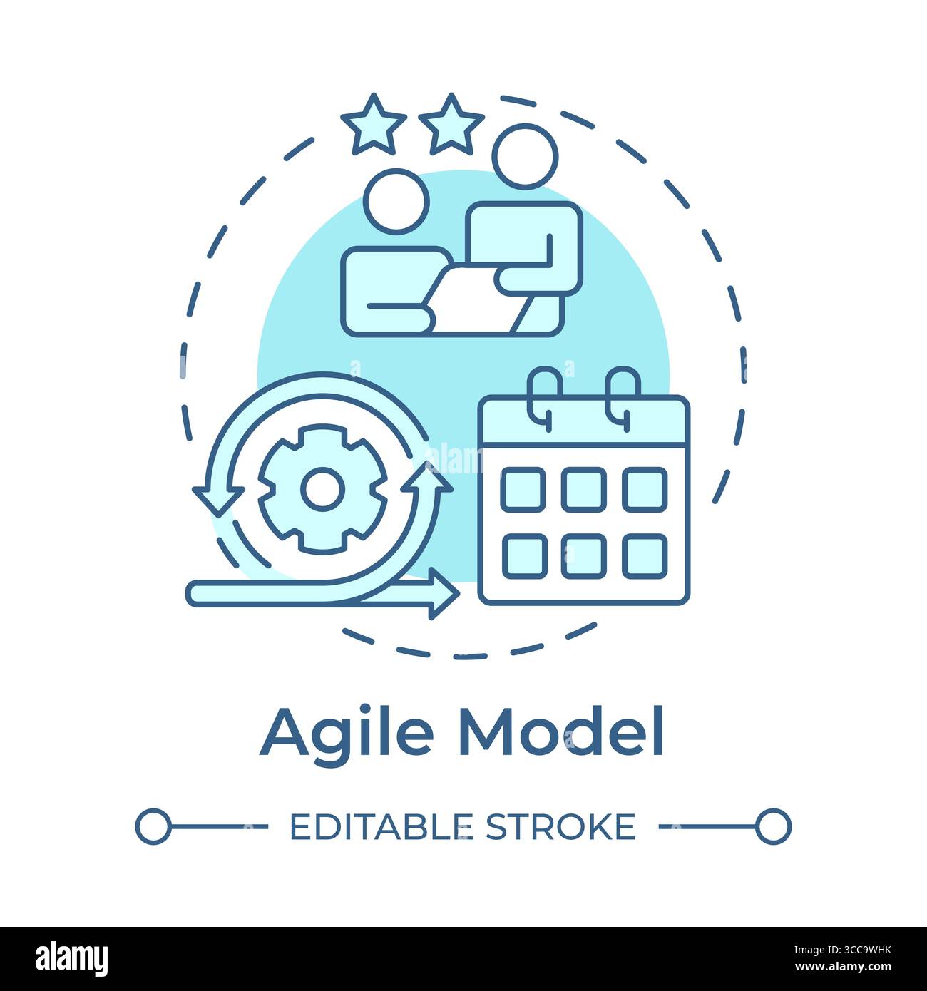 Concept model teamwork Stock Vector Images - Alamy