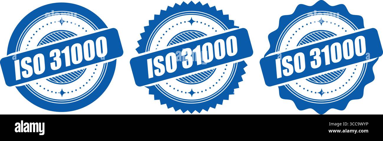 ISO 31000 Certification Badge – Vector Seal for Risk Management ...