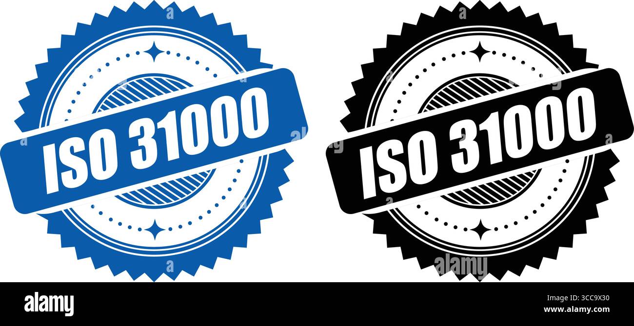ISO 31000 Certification Badge – Vector Seal for Risk Management ...