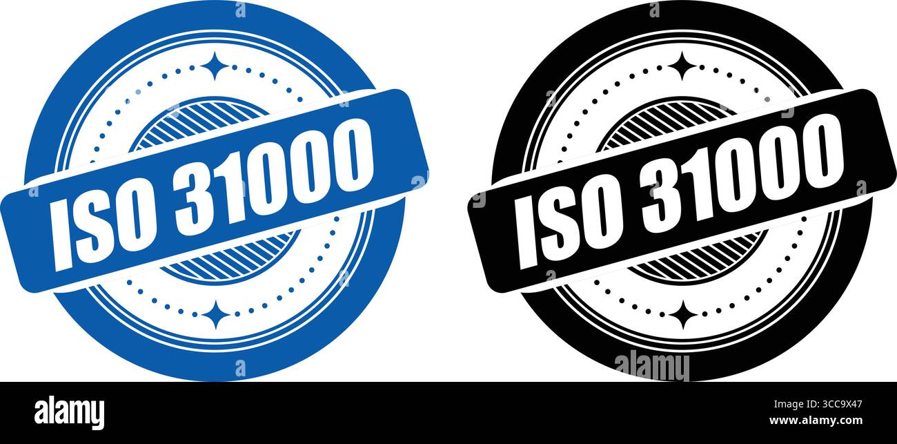ISO 31000 Certification Badge – Vector Seal for Risk Management ...