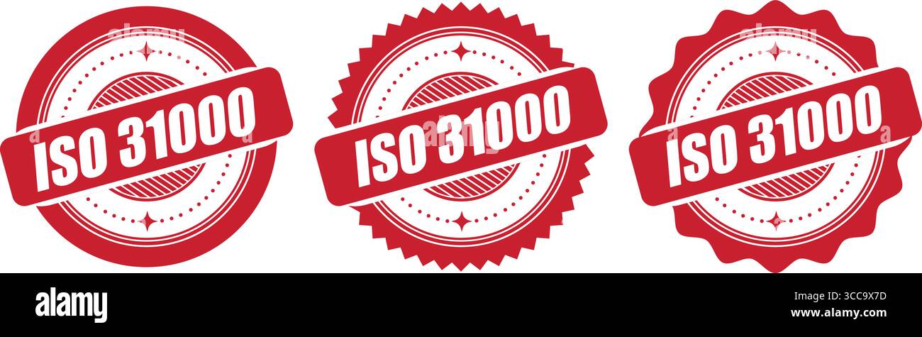 ISO 31000 Certification Badge – Vector Seal for Risk Management ...