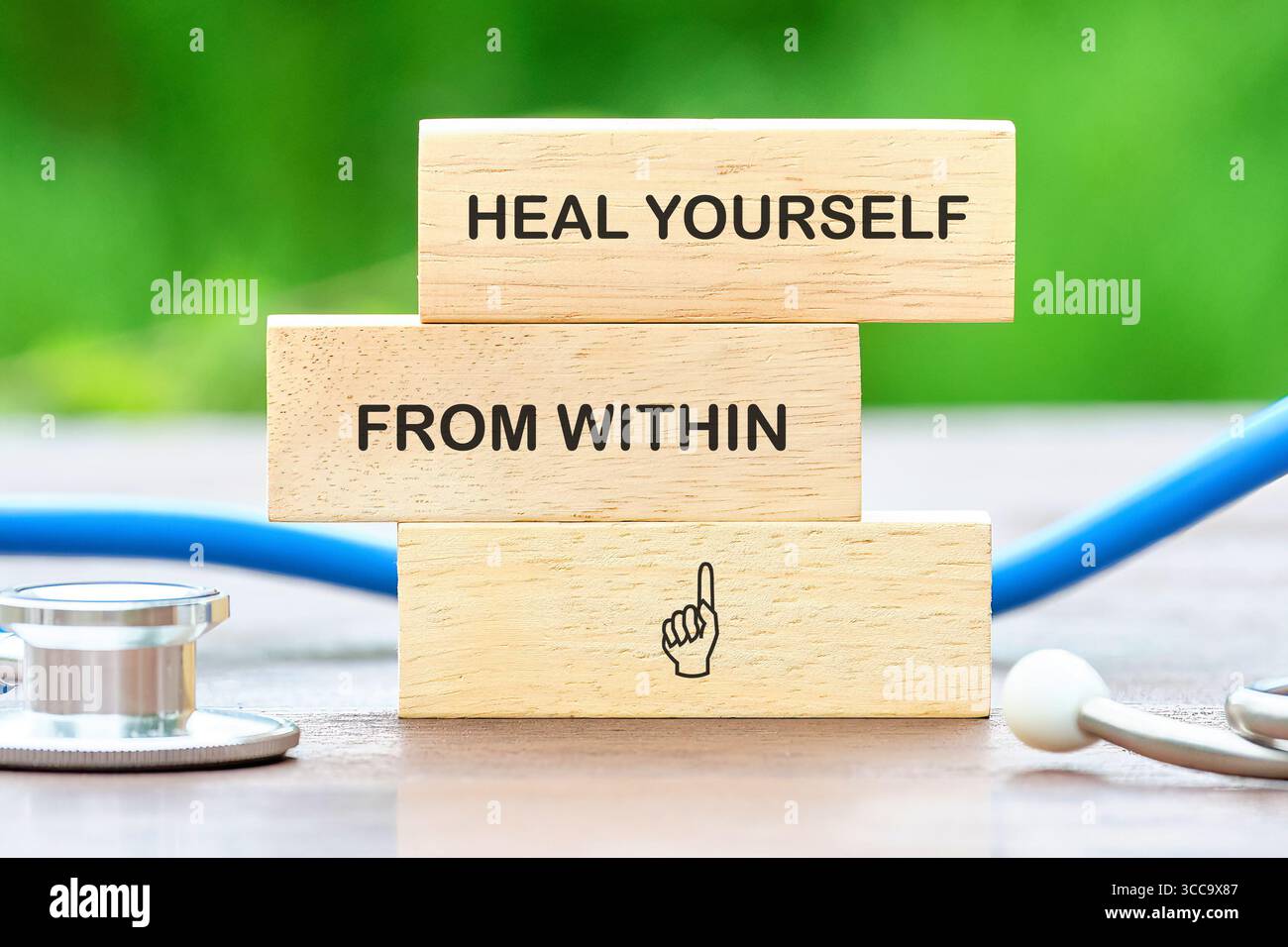 The concept phrase HEAL YOURSELF FROM WITHIN. Heal yourself, mental ...