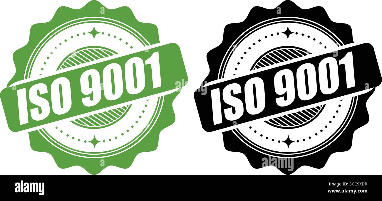 ISO 9001 Certification stamp– Vector Seal and badge for Quality ...