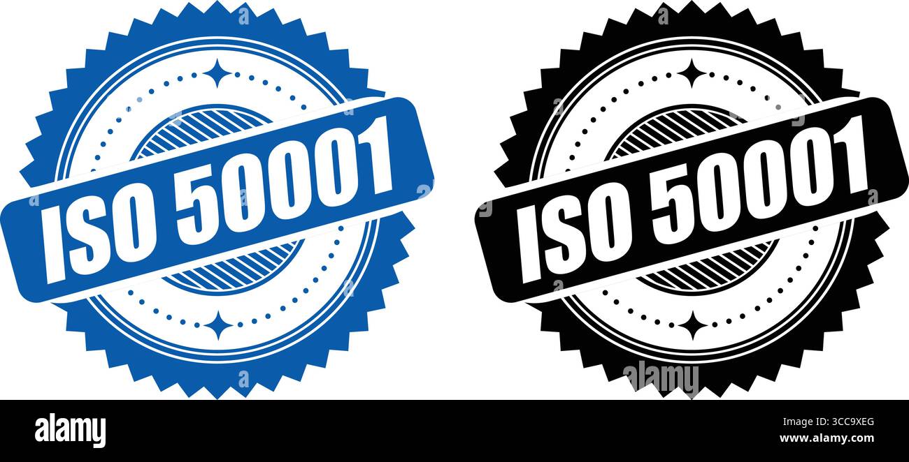 ISO 50001 Certified Stamp – Energy Management System Label and badge ...