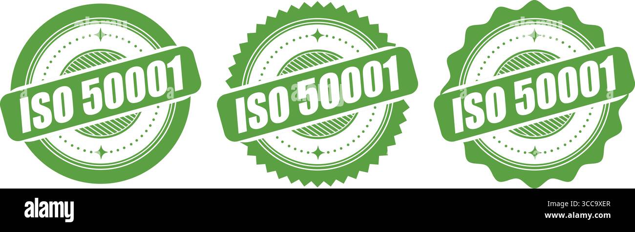 ISO 50001 Certified Stamp – Energy Management System Label and badge ...