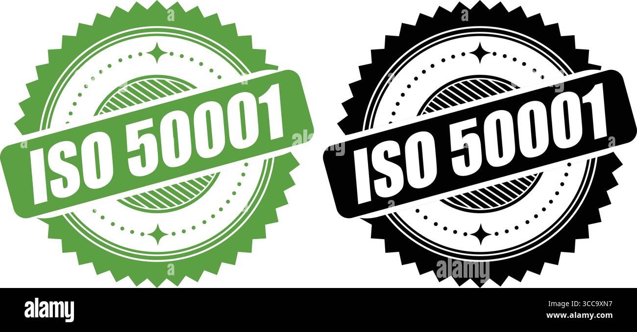 ISO 50001 Certified Stamp – Energy Management System Label and badge ...