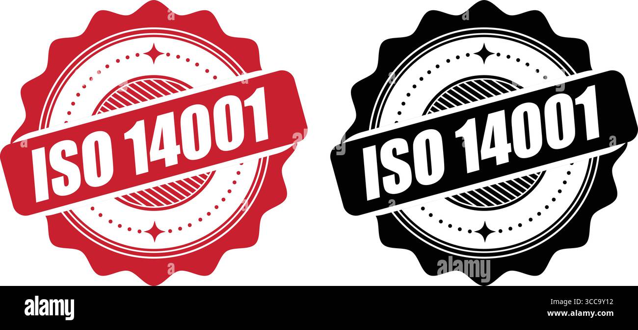 ISO 14001 Certified Stamp – Environmental Management System Label and ...