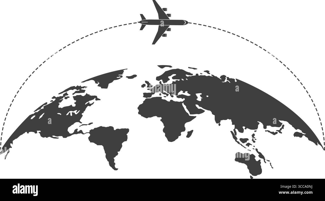 Plane flying across airport Black and White Stock Photos & Images - Alamy