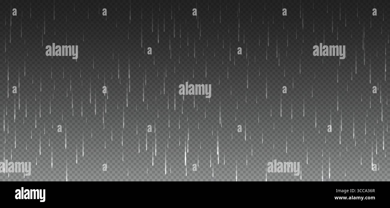 Rainfall texture. Vector illustration of vertical white rain streak ...