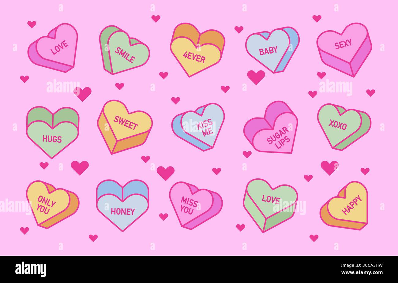 Soft blue hearts floating in hi-res stock photography and images - Alamy