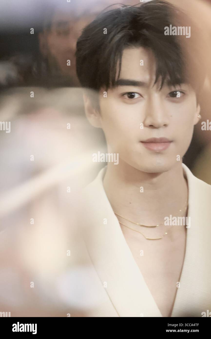 Chinese actor Zhang Kangke attends an activity in Wuhan City, central ...