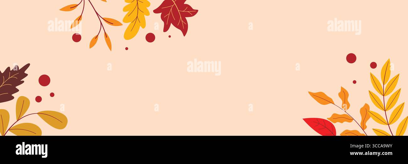 Fallen autumn leaves copy Stock Vector Images - Alamy