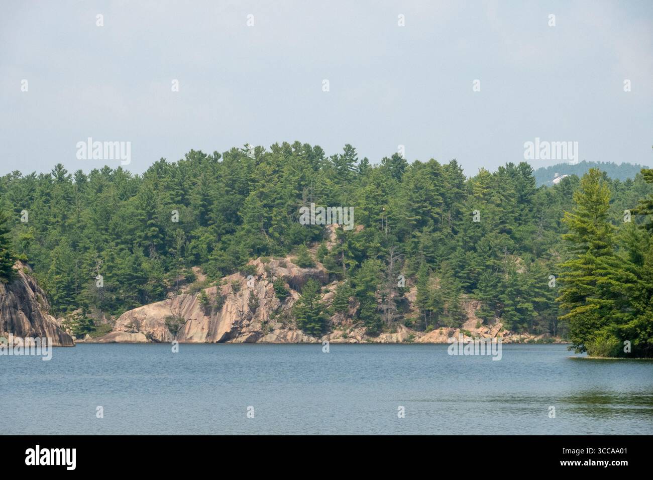 View of George Lake at Killarney Provincial Park in Ontario. George ...