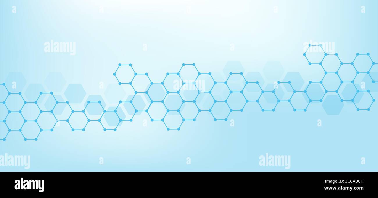 Health care abstract background with lines, dots and hexagons. Medical ...