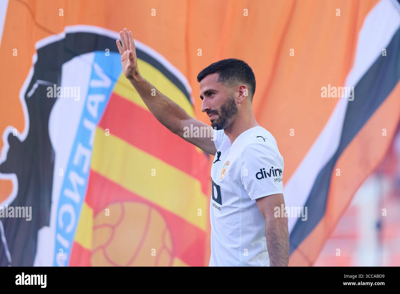 Valencia, Spain. 09th Aug, 2025. VALENCIA, SPAIN - AUGUST 9: Jose Gaya ...