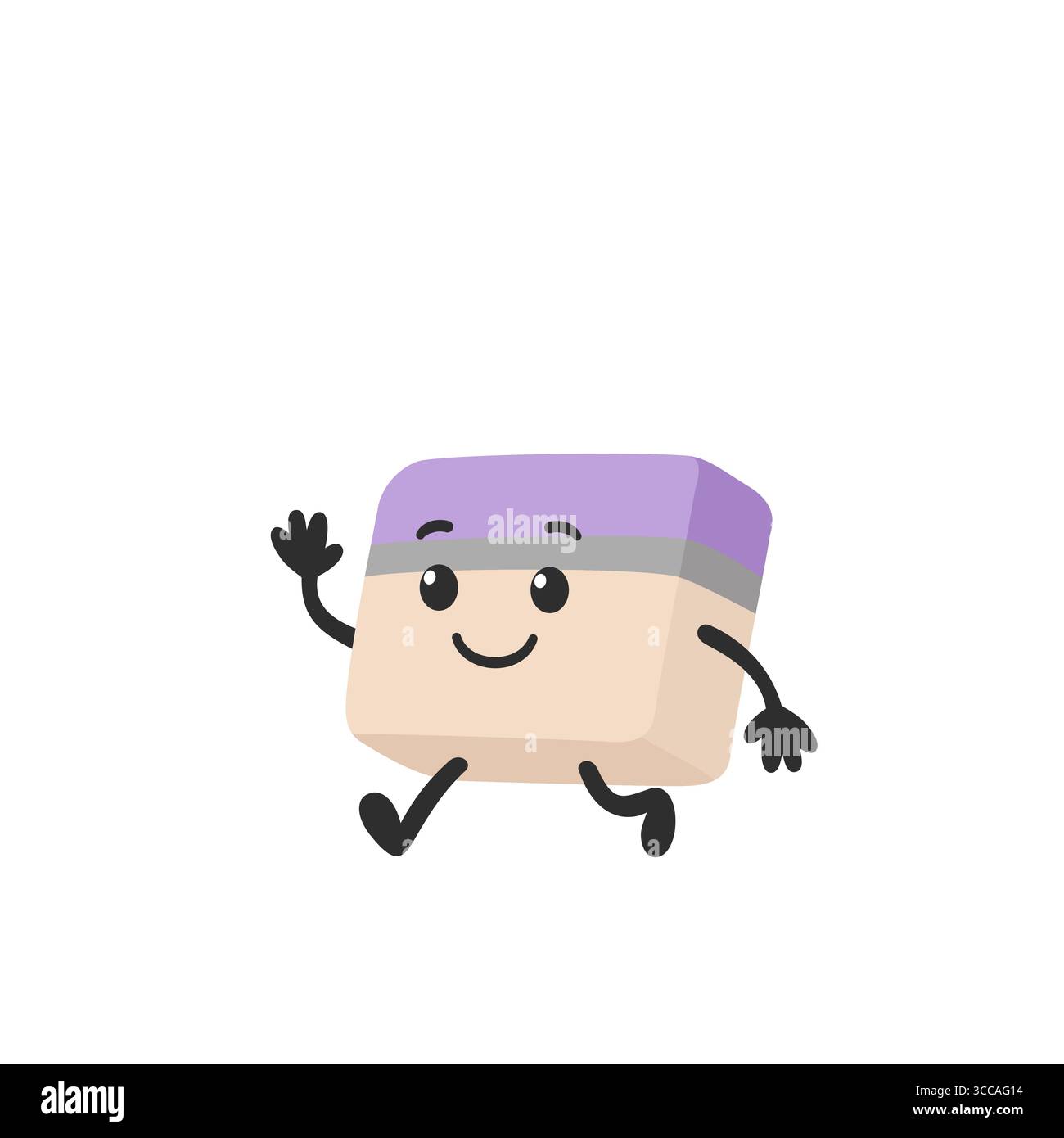 Cute cartoon eraser character smiling Stock Vector Image & Art - Alamy