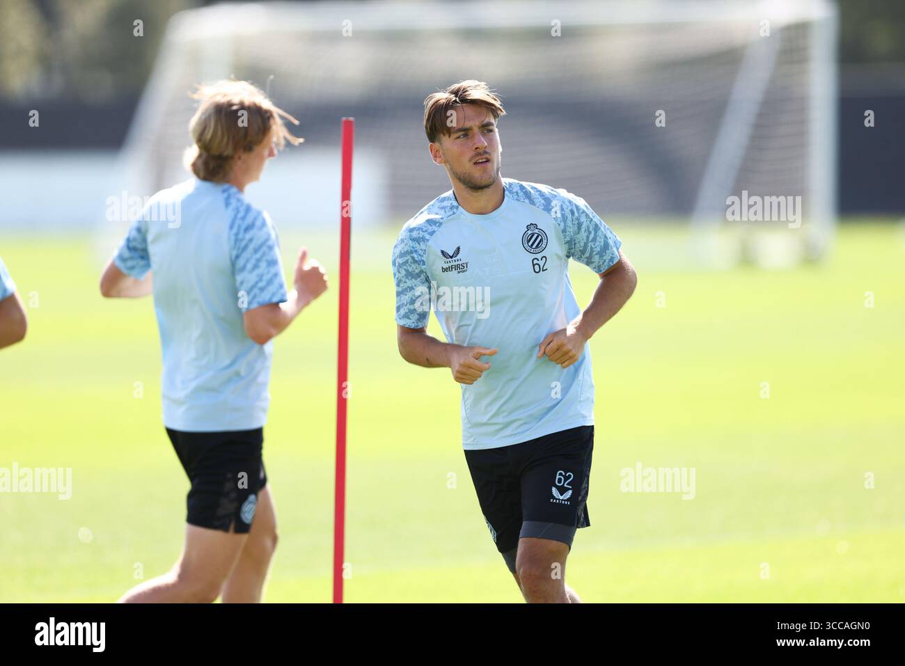 Club's Lynnt Audoor pictured during a training session of the Belgian ...