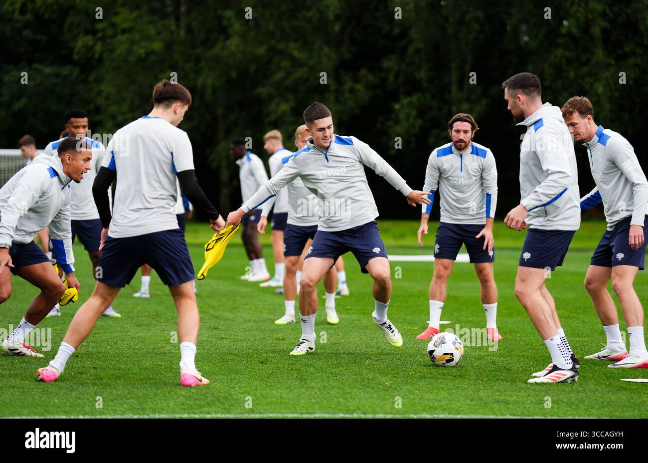 Rangers' Bailey Rice during a training session at the Rangers Training ...