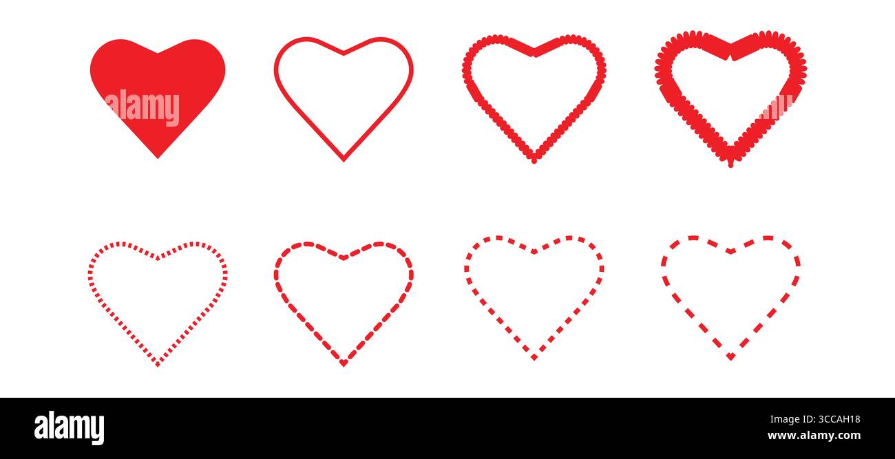 Solid heart icon Stock Vector Images - Alamy