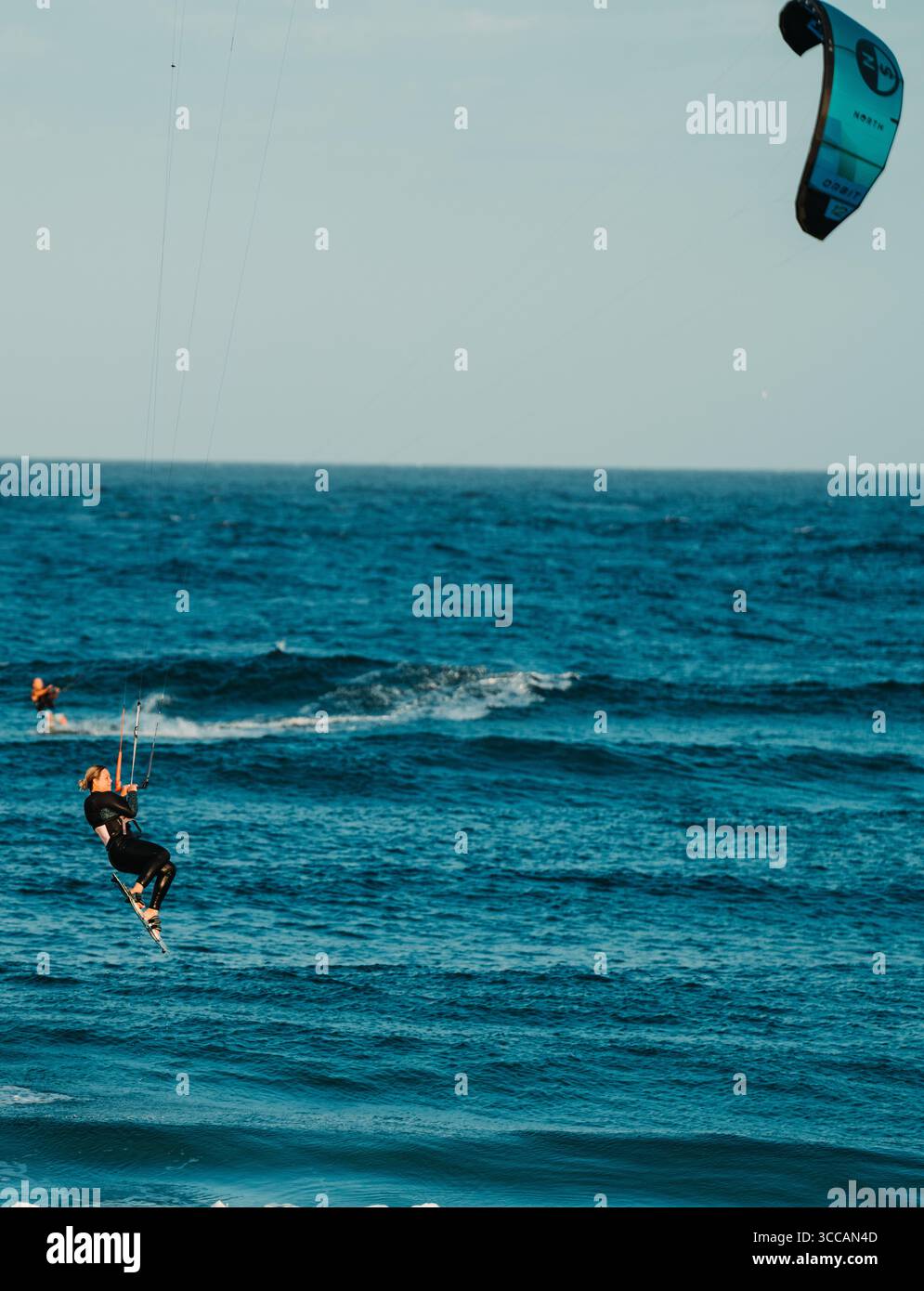 Surf and swim zone on the Gold Coast, Queensland, Australia, with ...